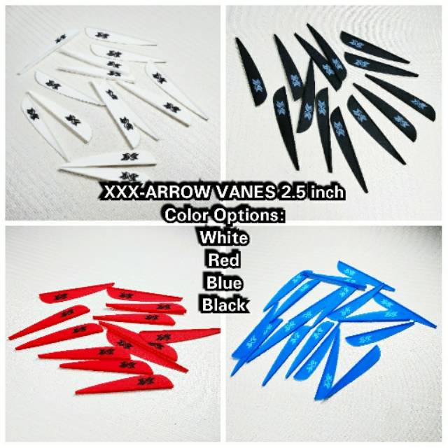 Jual XXX-ARROW VANES 2.5 inch - Water Drop Arrow Vanes - Fletching ...