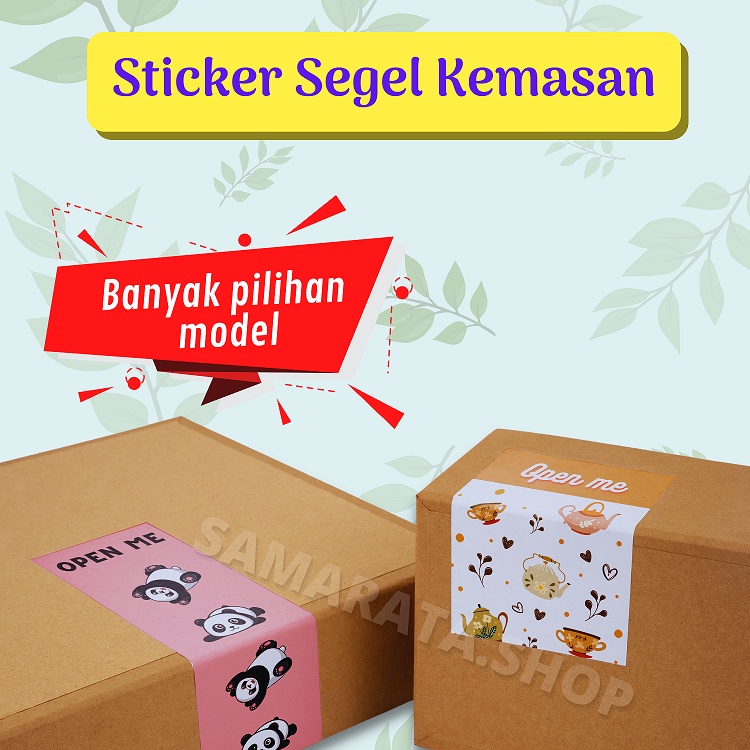 Jual Stiker Segel Box Open Me Pengiriman / Stiker paket / Stiker segel ...