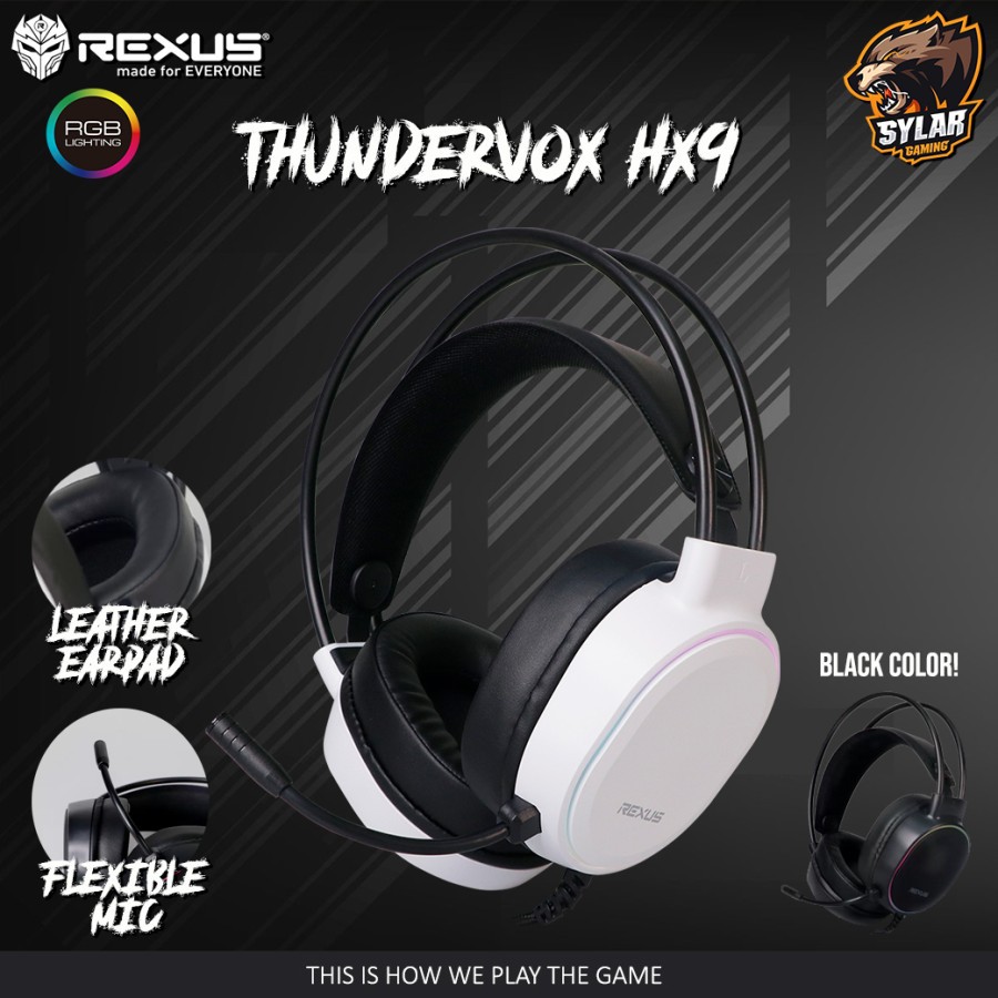 Jual Rexus Thundervox HX9 RGB Gaming Headset Indonesia|Shopee Indonesia