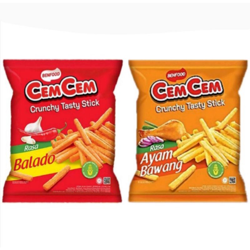 Jual CemCem Crunchy Stick Balado / Ayam Bawang 60gr - Cem Cem Snack ...