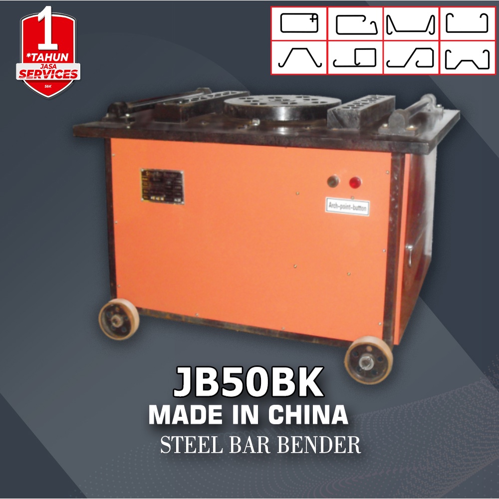 Jual Mesin Pembengkok Besi 50 mm Alat Tekuk Besi Behel Steel Bar Bender ...
