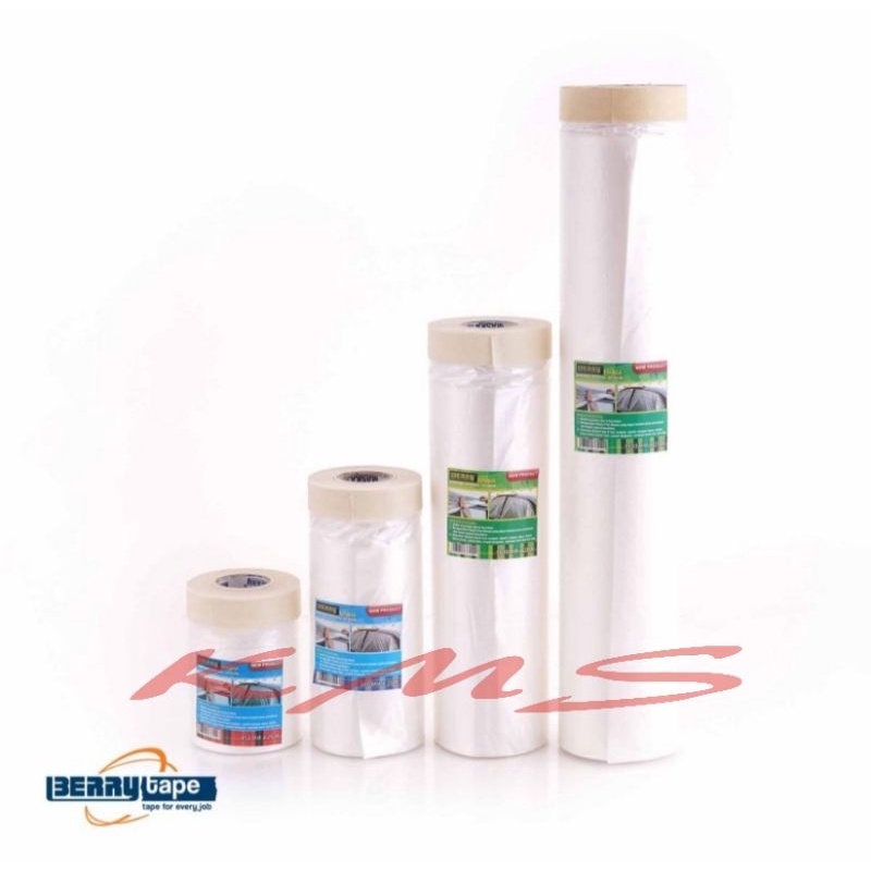 Jual Masking Plastik Maska Berry Tape - 90cm x 20m | Shopee Indonesia
