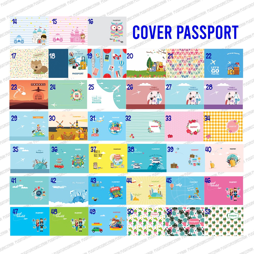 Jual CUSTOM GAMBAR Cover Passport bisa pakai FOTO, Gambar Personal ...