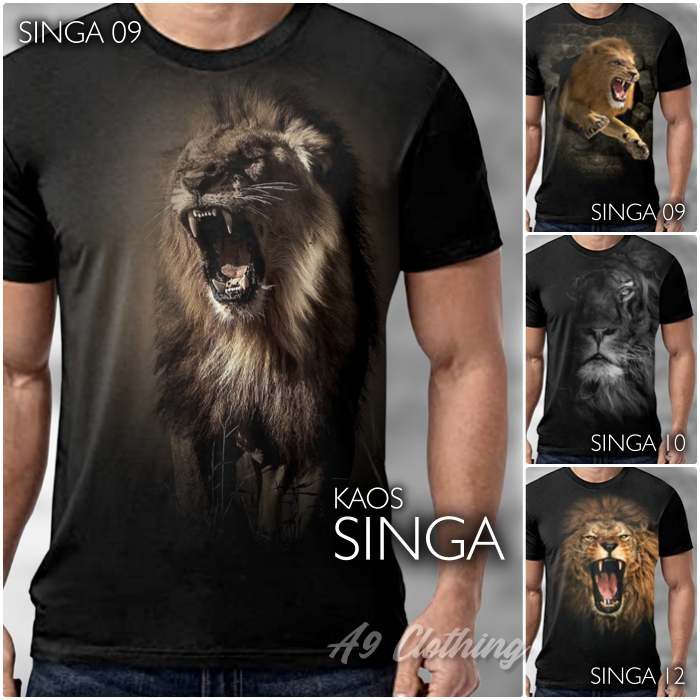 Jual KAOS SINGA LION Animal Baju Kaos T-Shirt Gambar SINGA Dewasa dan ... Jual KAOS SINGA LION Animal Baju Kaos T-Shirt Gambar SINGA Dewasa dan ...