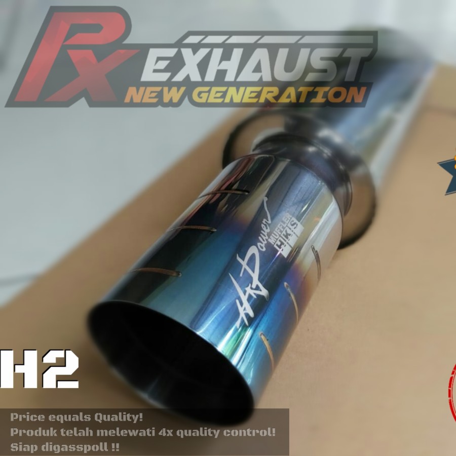 Jual Knalpot Mobil Hks Hi Power Blue with Grid Suara Bass Kering ...