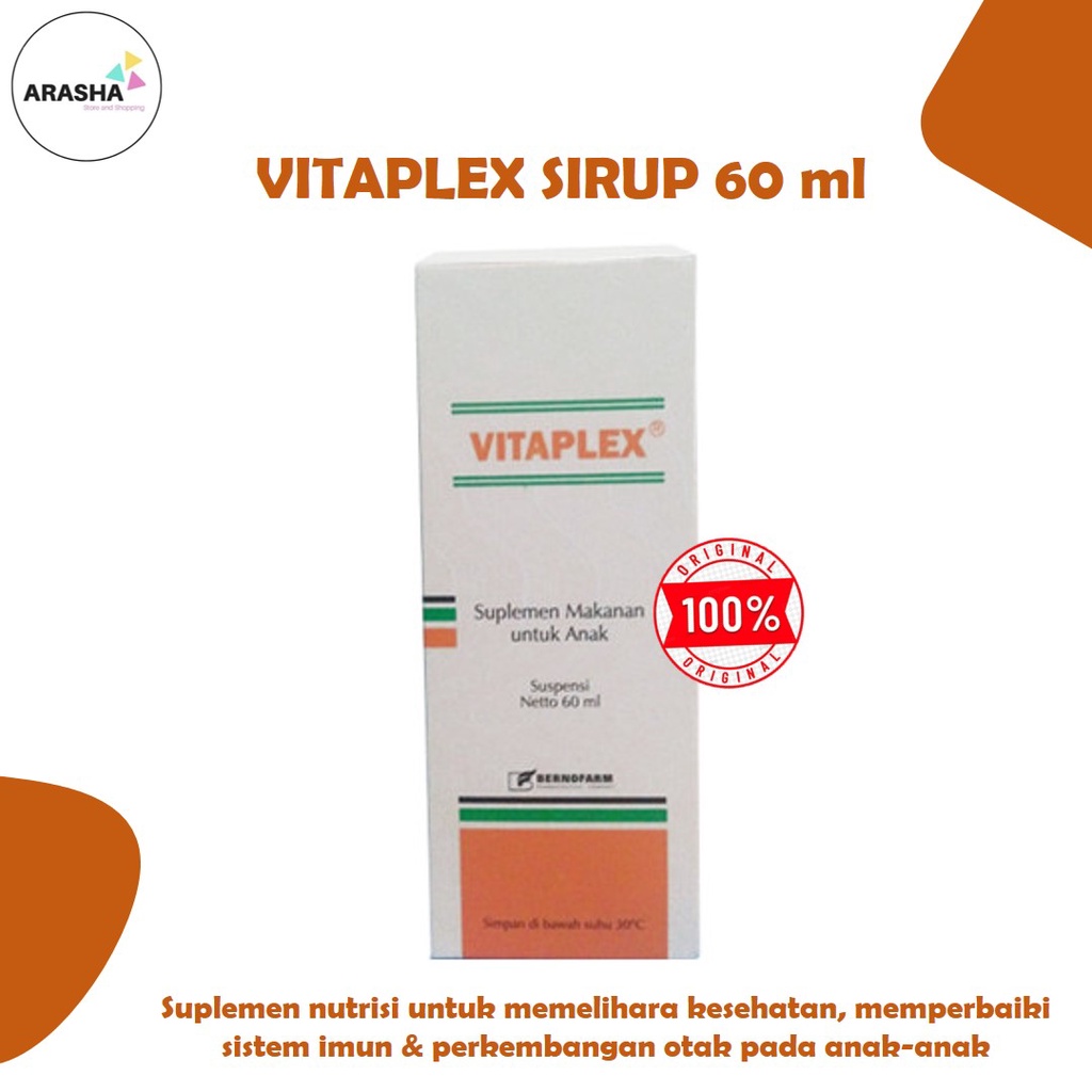 Jual VITAPLEX SIRUP 60 ml - Multivitamin Daya Tahan Tubuh Anak ...