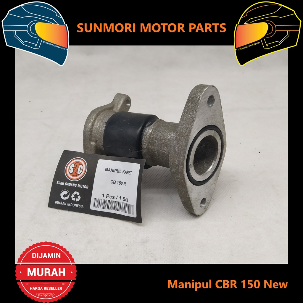 Jual MANIPUL ORIGINAL MANIFOLD MANIPOL INTAKE DOWNDRAFT DOWN DRAFT INTEK CB CBR CB150R CBR150 ...