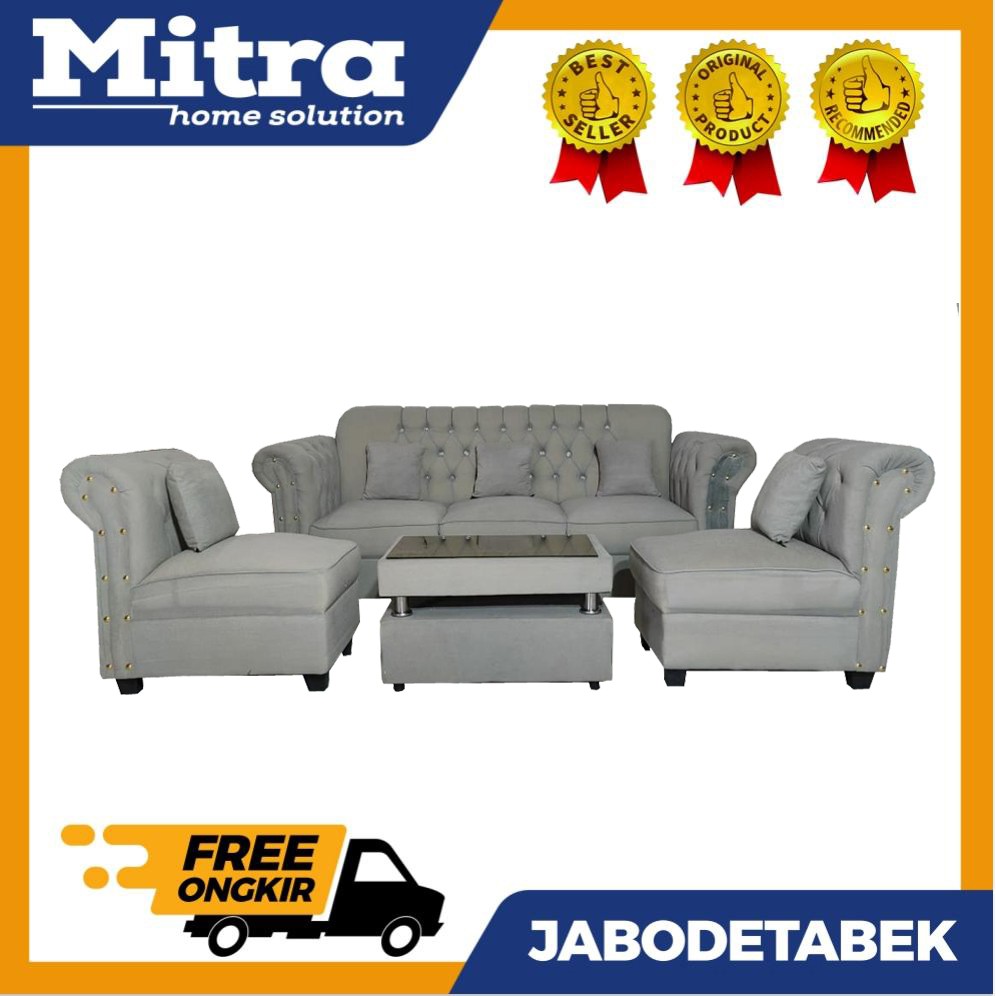 Jual Sofa free ongkir/sofa 311/sofa kain bludru/sofa full set/sofa ...