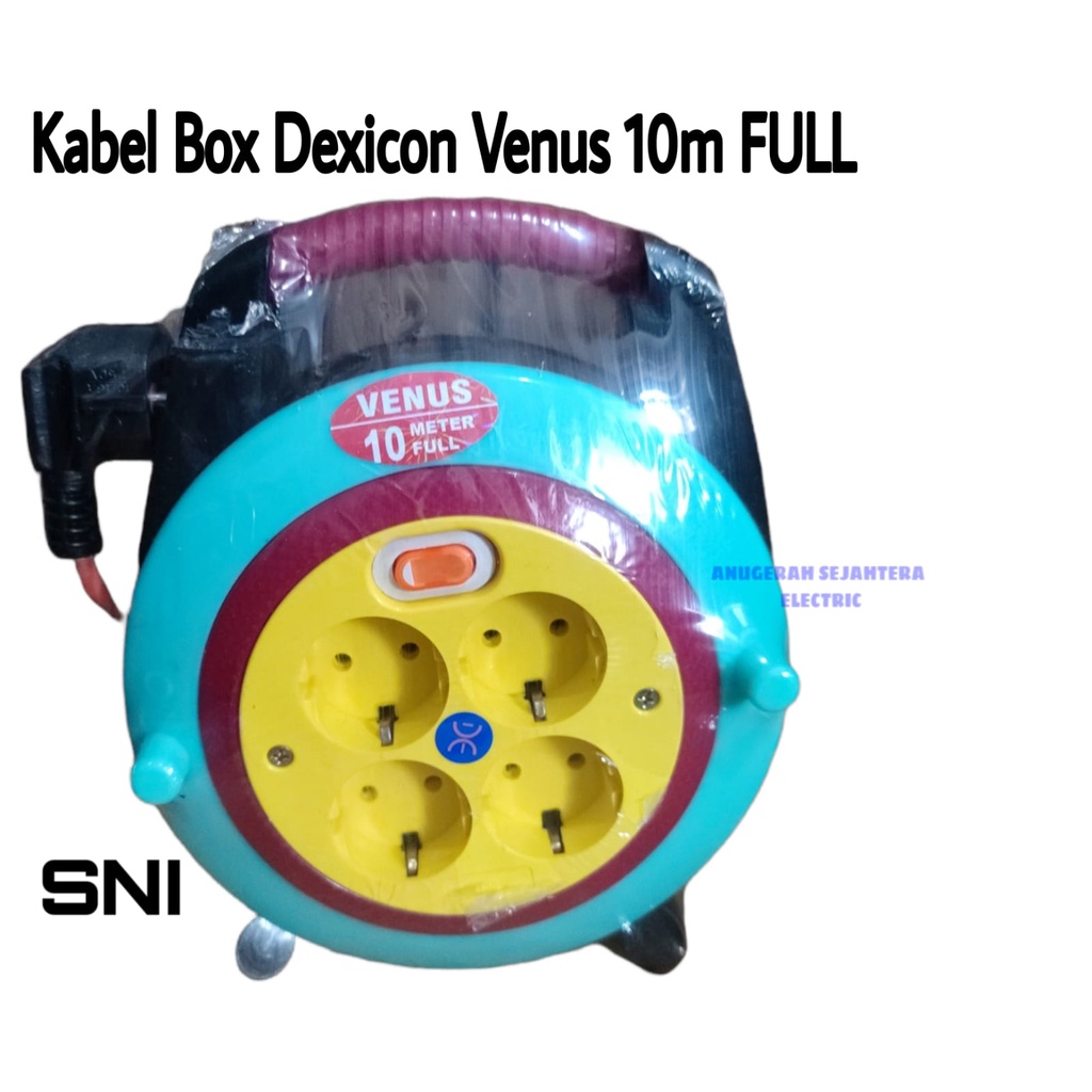 Jual KABEL BOX / ROLL KABEL 10M DEXICON + SWITCH | Shopee Indonesia