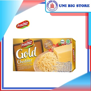 Jual Prochiz Gold Keju Cheddar 160 gr Cheese Chedar Balok Blok Kotak ...