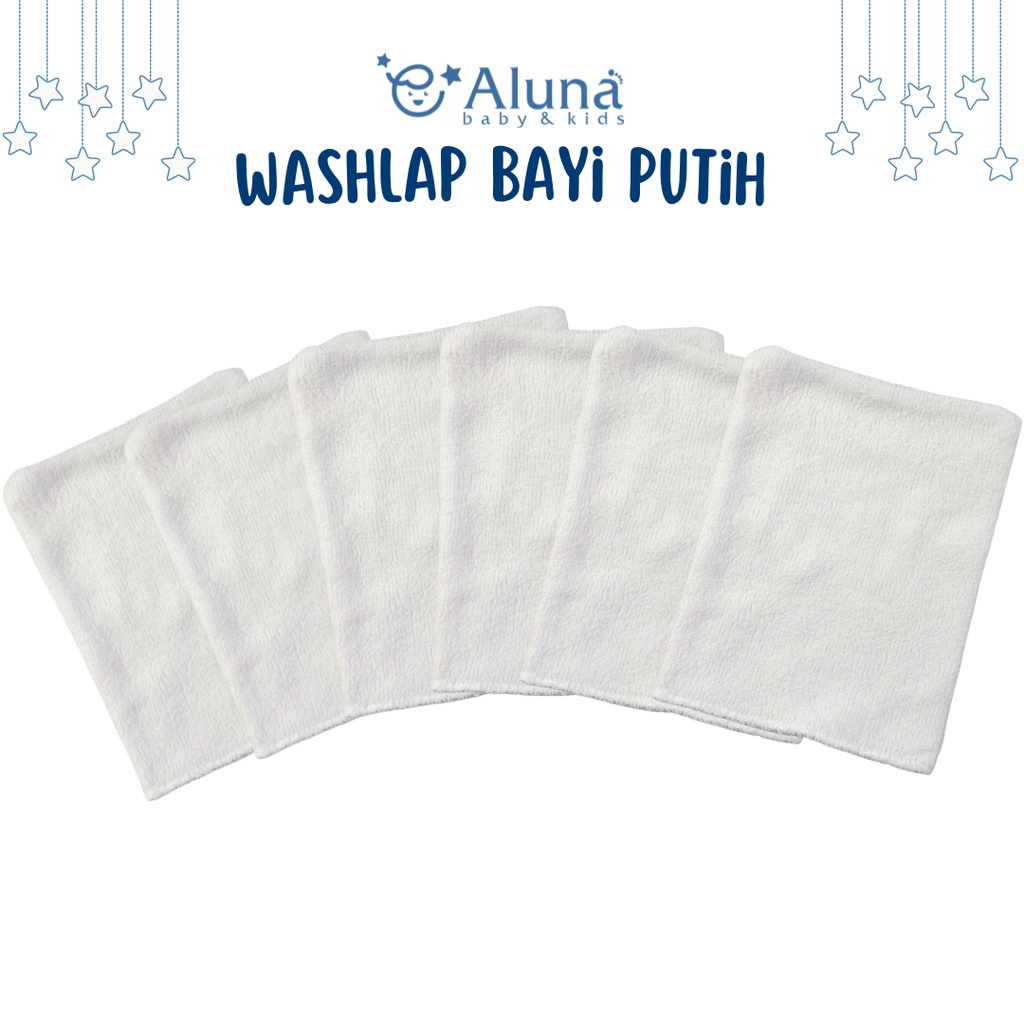 Jual Waslap Bayi Kotak Murah Lembut Putih Polos | Shopee Indonesia