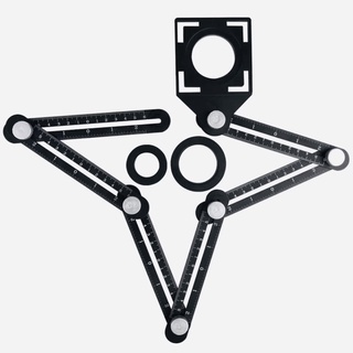 Jual Penggaris Lipat 6 Sudut Siku Pola Multifungsi Template Alat Ukur ...