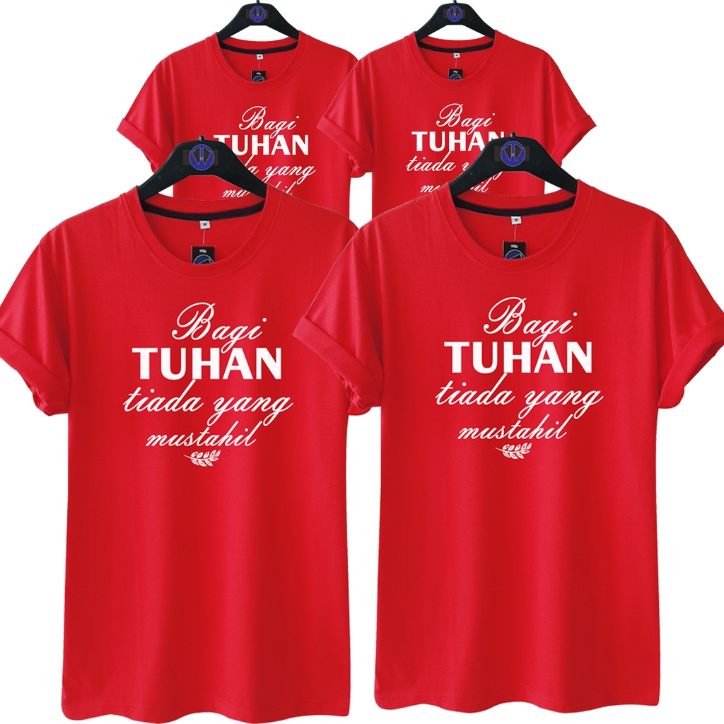 Jual KAOS ROHANI BAGI TUHAN TIADA YANG MUSTAHIL B / KAOS KRISTEN / KAOS UNISEX / KAOS SALIB ...