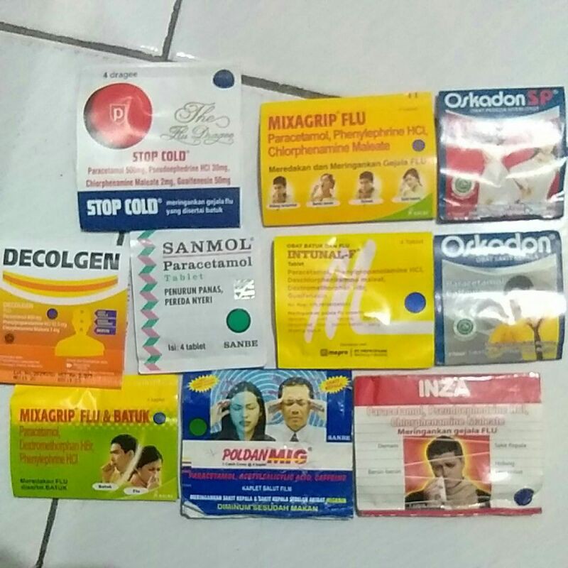 Jual OBAT ( DEMAM PUSING BATUK PILEK ) | Shopee Indonesia