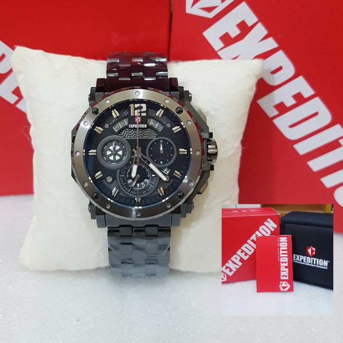 Jual EXPEDITION PRIA E 6402 HITAM RING ABU JAM TANGAN PRIA EXPEDITION ...