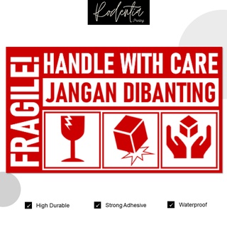 Jual Sticker Fragile Untuk Pengemasan Barang Pecah Belah Ukuran Kecil 5 ...