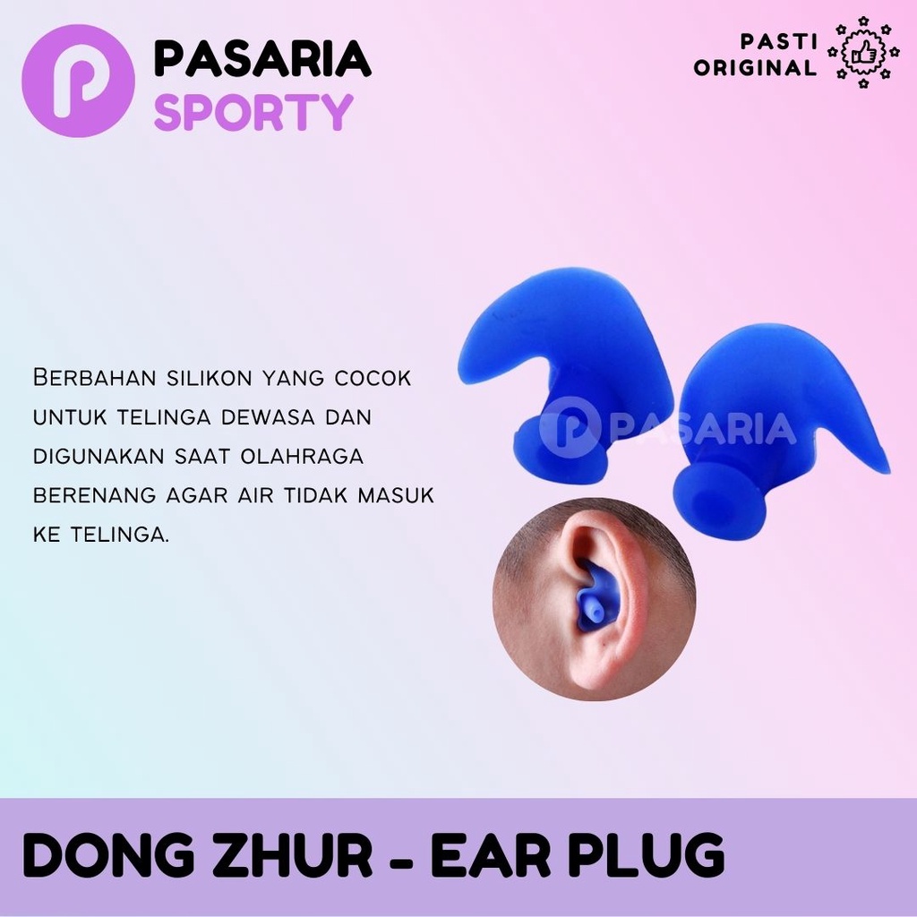 Jual EAR PLUG Penutup Telinga Dari Air/Suara Silicon Penghambat Tlinga ...