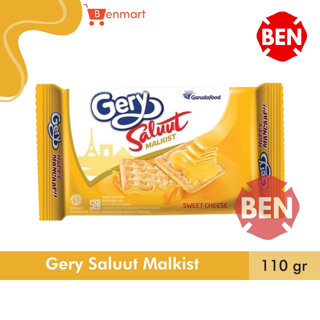 Jual Gery Saluut Malkist Sweet Cheese 110g 110gr 110 g gr Keju Kuning ...