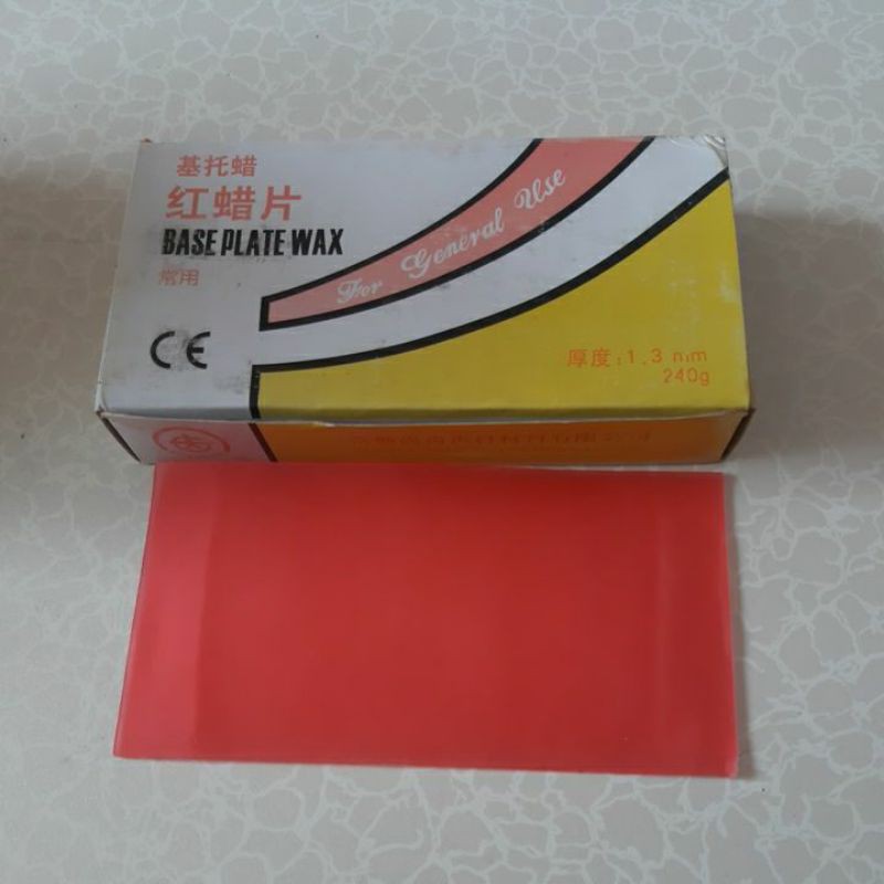 Jual Base Plate Wax, plat gigi palsu tebal 1,3mm | Shopee Indonesia