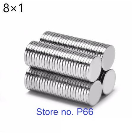 Jual 1pcs Magnet Neodymium koin bulat 8mm tebal 1mm 8x1mm Magnet Putih ...