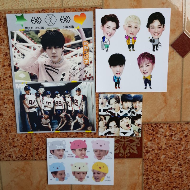 Jual official stiker from fansite exo korea | Shopee Indonesia