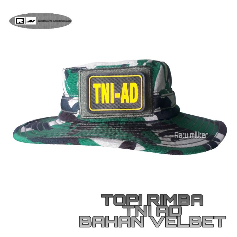 Jual Topi Rimba Militer Bahan Velbet - Ratu Militer | Shopee Indonesia
