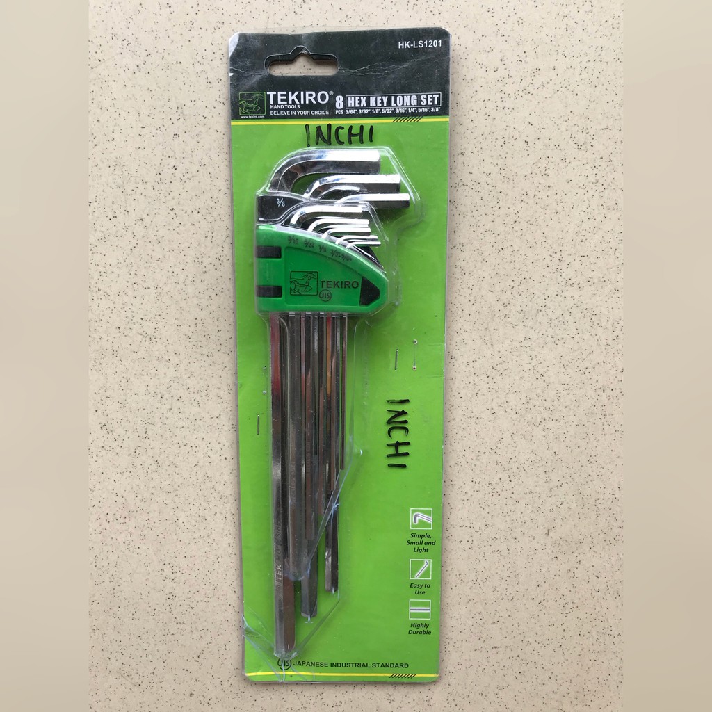 Jual Kunci L Inchi Set 8 Pcs Tekiro - Tekiro Kunci L 5/64-3/8 TEKIRO ...