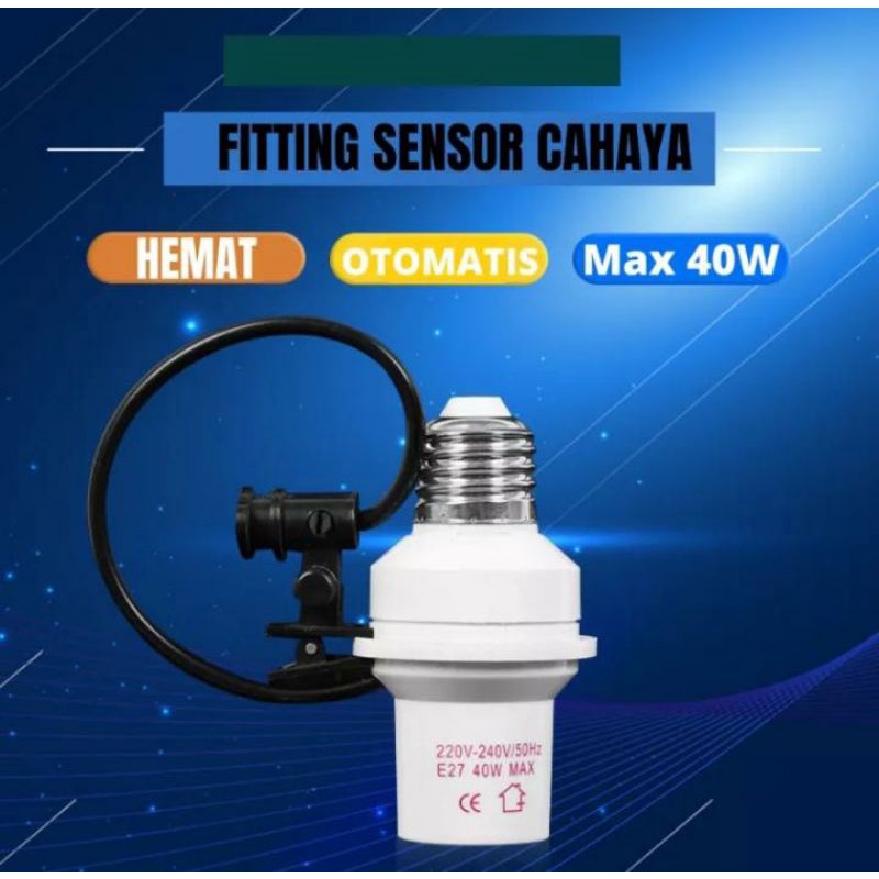 Jual Fitting sensor cahaya fiting otomatis hidup dan mati fiting ...