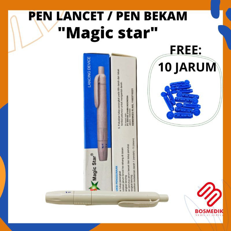 Jual PEN LANCET MAGIC STAR (BONUS 10 jarum bekam) | Shopee Indonesia