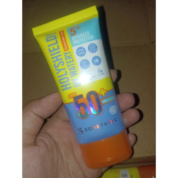 Jual SOMETHINC Holyshield! UV Watery Sunscreen Gel 50g SPF 50+ PA ...
