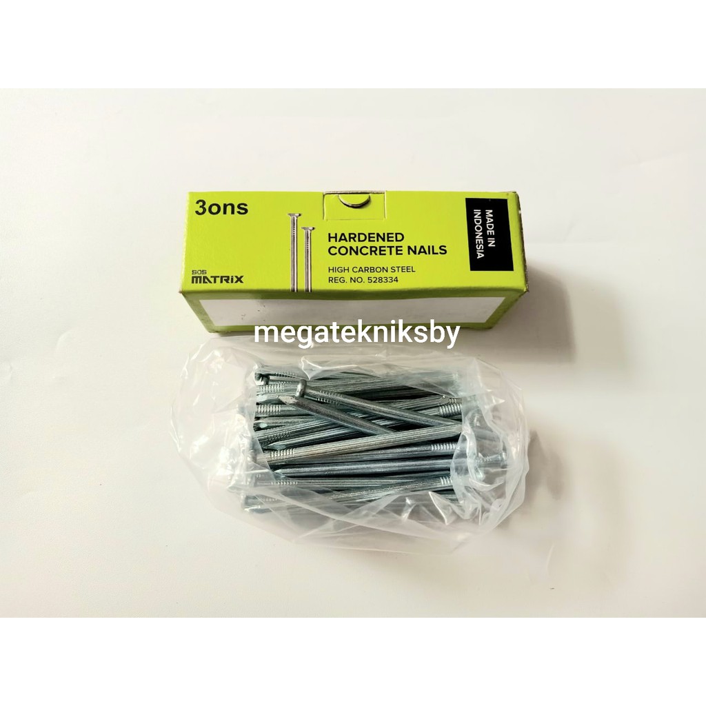 Jual Paku Beton Matrix 1 1⁄4 inch / 2 inch / 3 inch | Shopee Indonesia