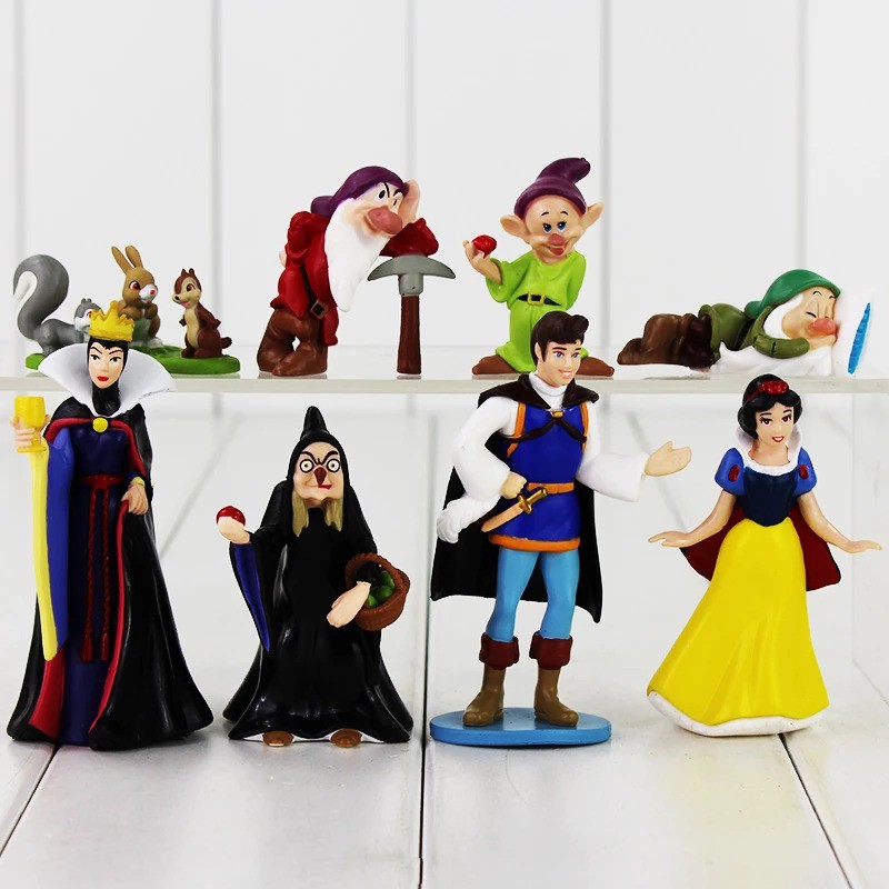 Jual Topper Cake Mini Figure Snow White Pangeran kurcaci dan Penyihir ...