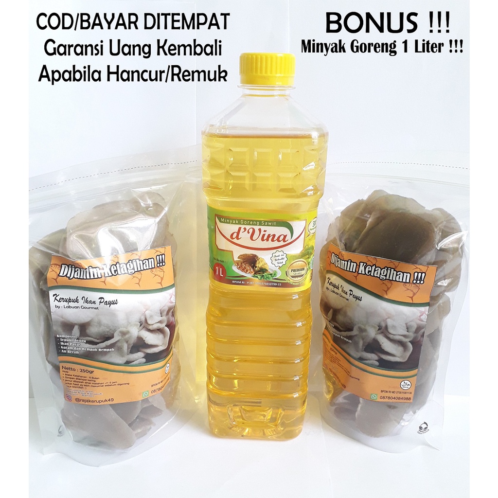 Jual GRATIS MINYAK GORENG 1 LITER!!! Beli Kerupuk Ikan Dapat Minyak ...