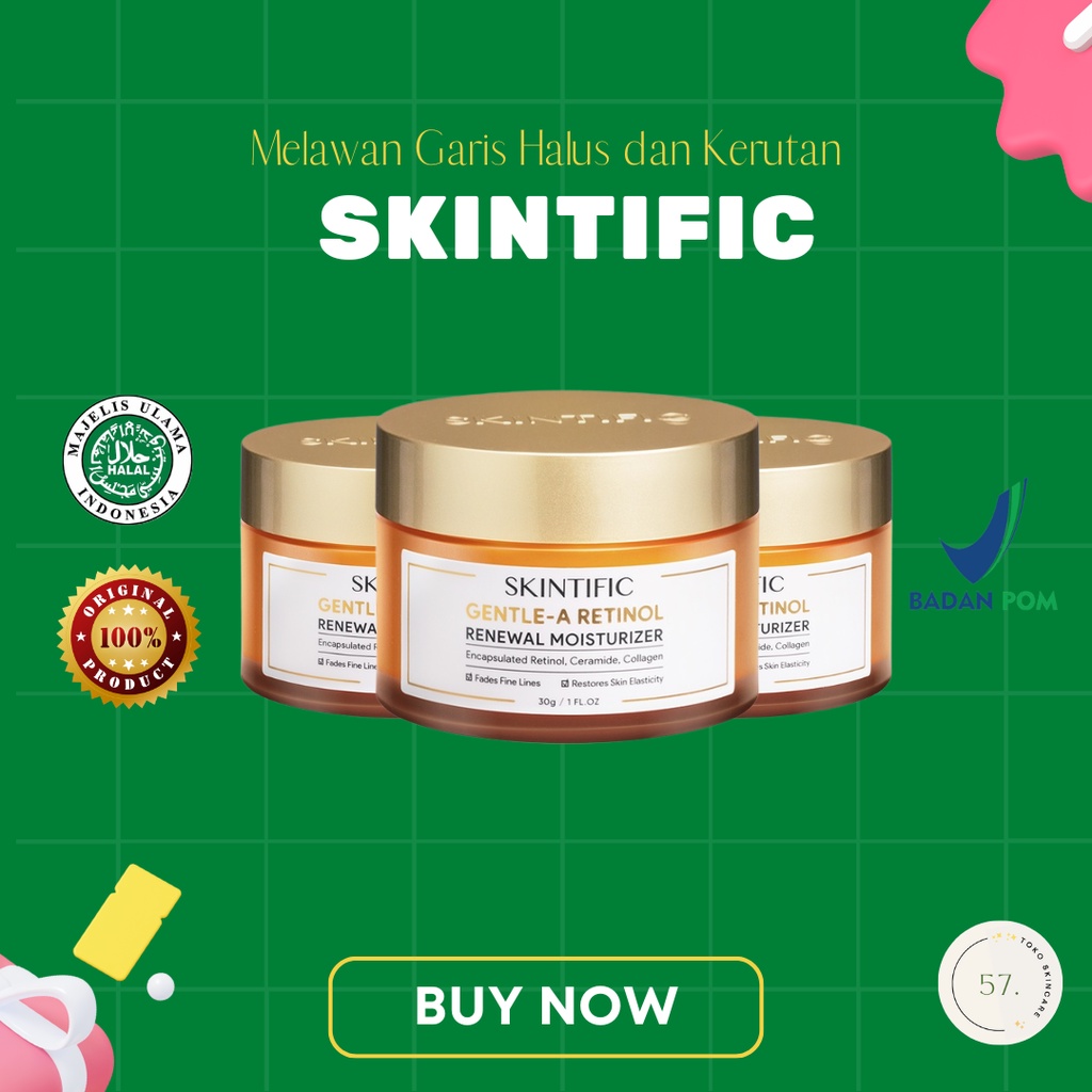 Jual SKINTIFIC Gentle A Retinol Cream Renewal Moisturizer Retinol ... Jual SKINTIFIC Gentle A Retinol Cream Renewal Moisturizer Retinol ...