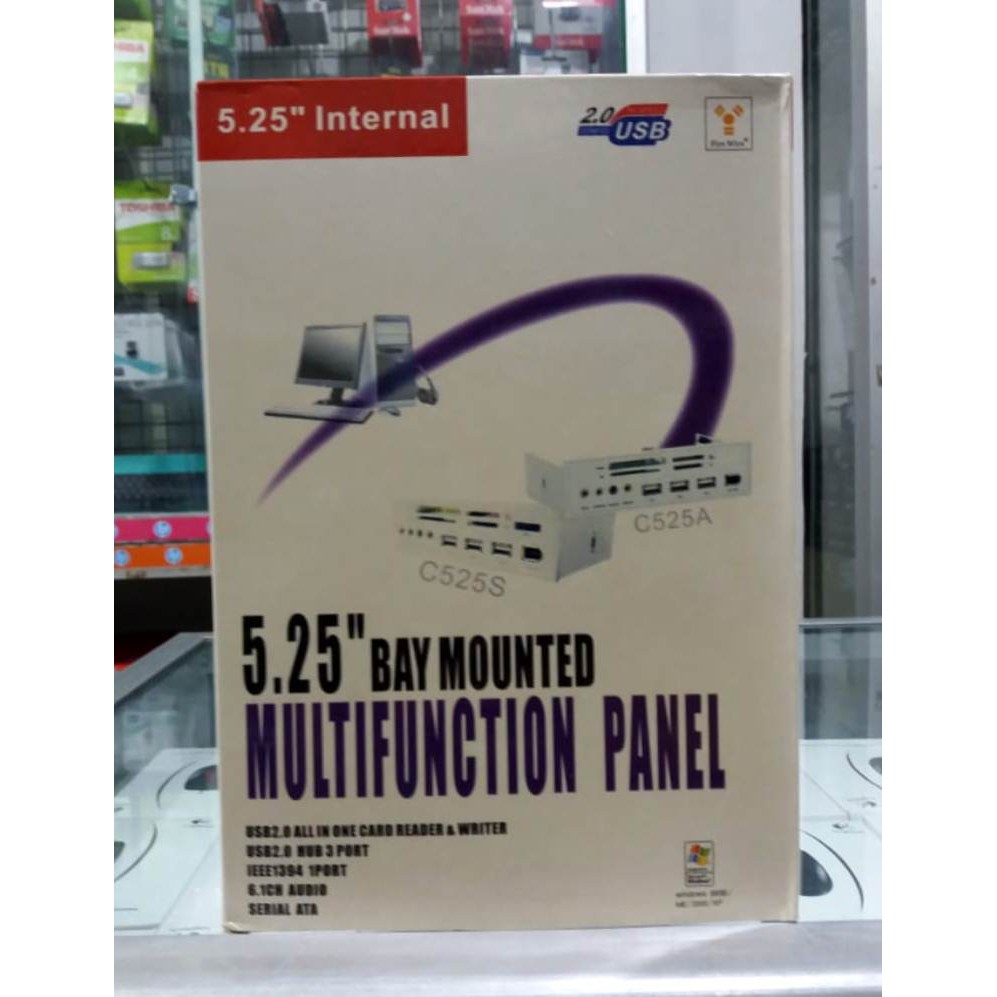 Jual PANEL CPU 5.25 INCH BAY MOUNTED MULTIFUNCTION PANEL C 525S ...