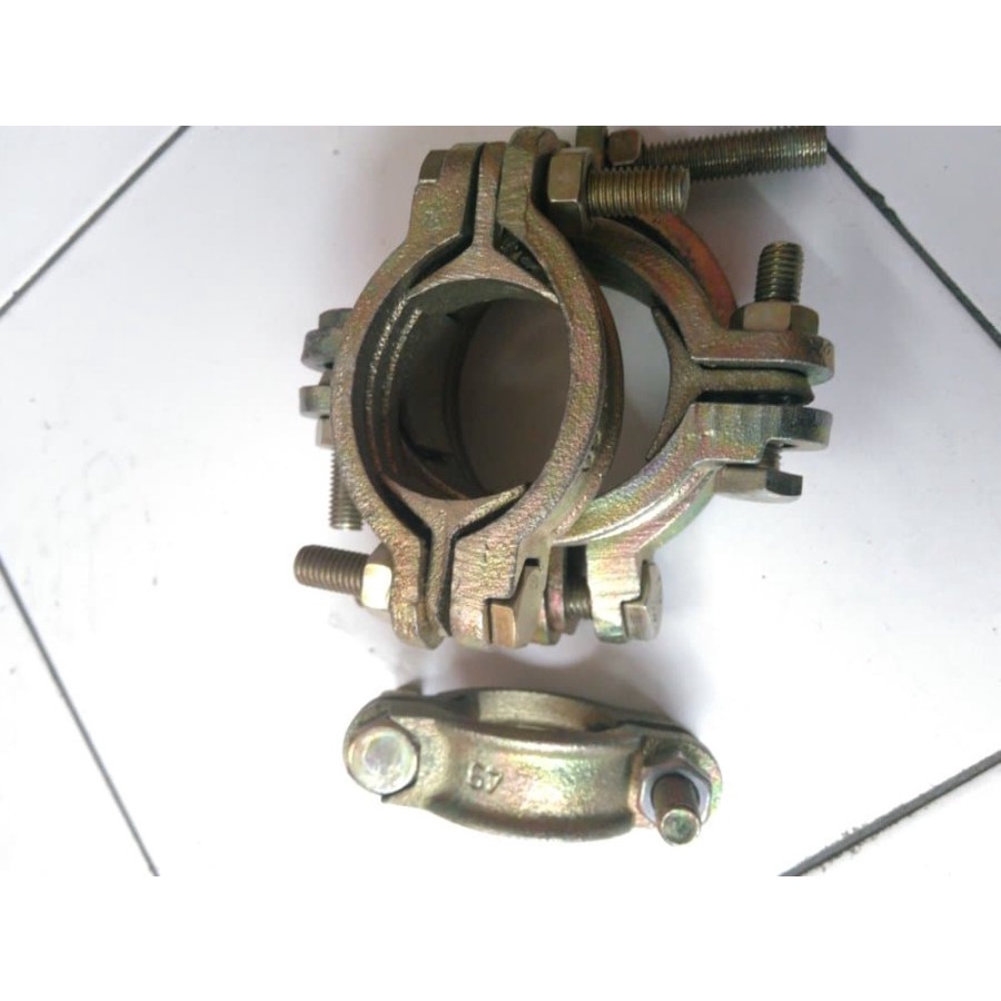 Jual Klem Double Bolt 2" klem DB 76 clamp heavy duty besi tebal DB76 ...