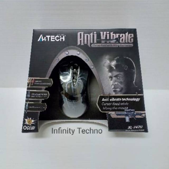 Jual A4tech X7 Xl-747h Macro Gaming Mouse - Motif Spider | Shopee Indonesia