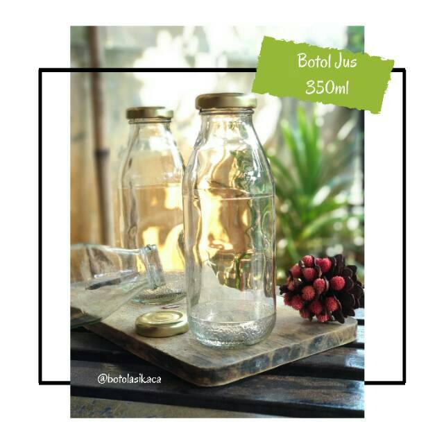 BOTOL JUS KACA 350ml dan 300ml / BOTOL JUS / Infused Water | Shopee ...