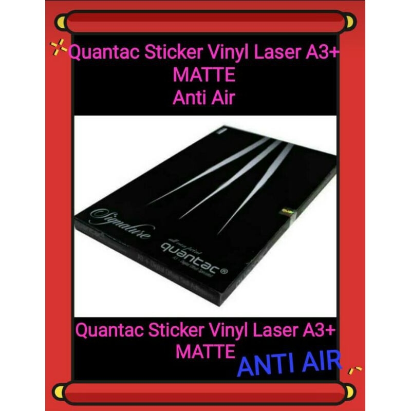 Jual Quantac Sticker Vinyl Laser A3+. MATTE (ANTI AIR) Indonesia|Shopee ...
