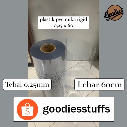 Jual Mika Rigid 0.25 x 60 cm Meteran Kaku Tebal Bening Seserahan Hantaran Plastik Keras | Shopee ...