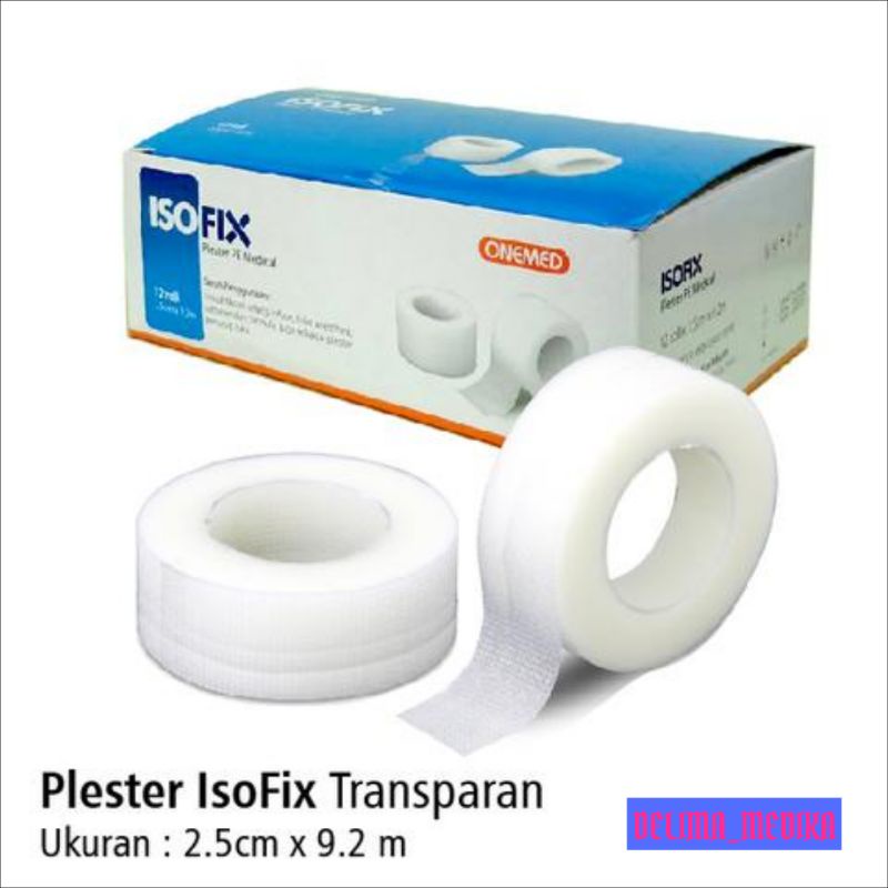 Jual ISOFIX Plester Transparan 1.25cm x 9.2m / Plester Luka Transparan ...
