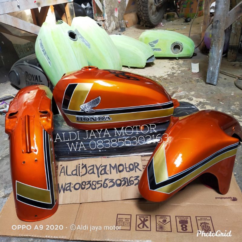 Jual tangki cb body cb set Motif ORian Airbrush anti karat sudah di ...