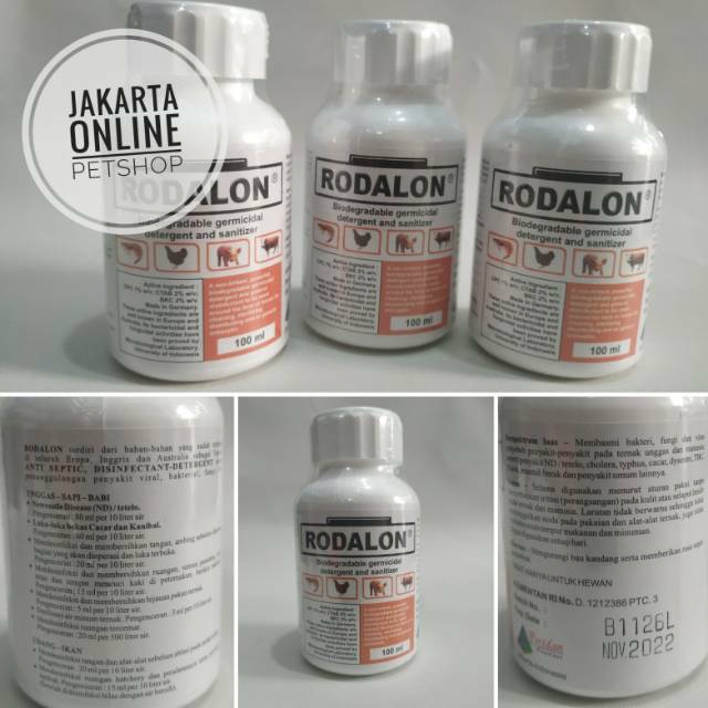 [JOP] Rodalon 100ml topical antiseptic, disinfectant-detergen | Shopee ...