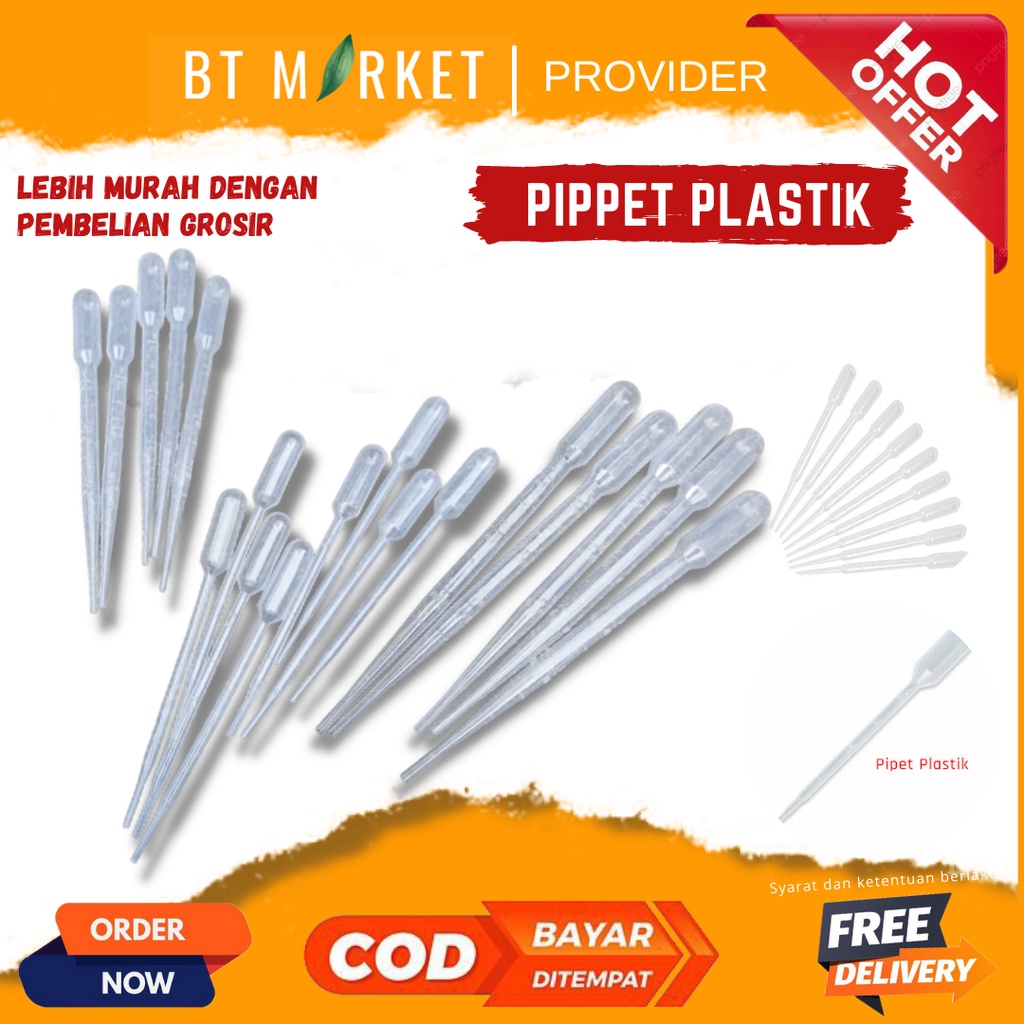 Jual Pipet Tetes Plastik Pipet Drop 1, 3, 5 ml Eceran | Shopee Indonesia