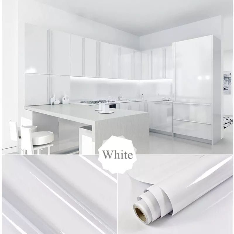 Jual sticker putih polos/sticker white board/putih glossy/sticker doft ...