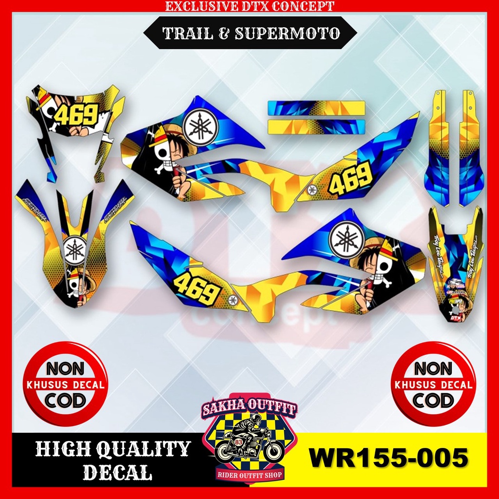 Jual decal wr155 full body decal wr155 stiker motor wr155 stiker motor ...