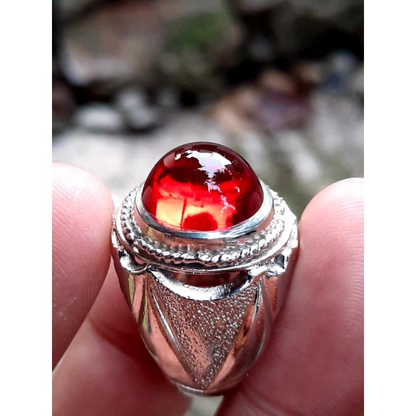 Jual cincin batu permata merah siem siklop paua asli orjinal | Shopee ...
