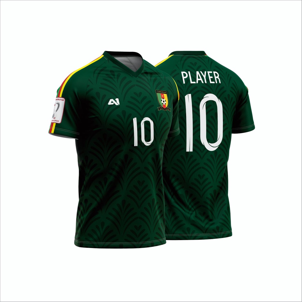 Jual Jersey Baju Piala Dunia Fifa World cup Qatar 2022 Negara Cameron Custom bigsize 6XL ...