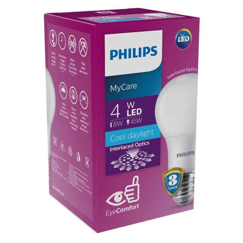 Jual Lampu LED Philips MyCare 4W 4 Watt 4Watt Jumbo My Care Bulb ... Jual Lampu LED Philips MyCare 4W 4 Watt 4Watt Jumbo My Care Bulb ...