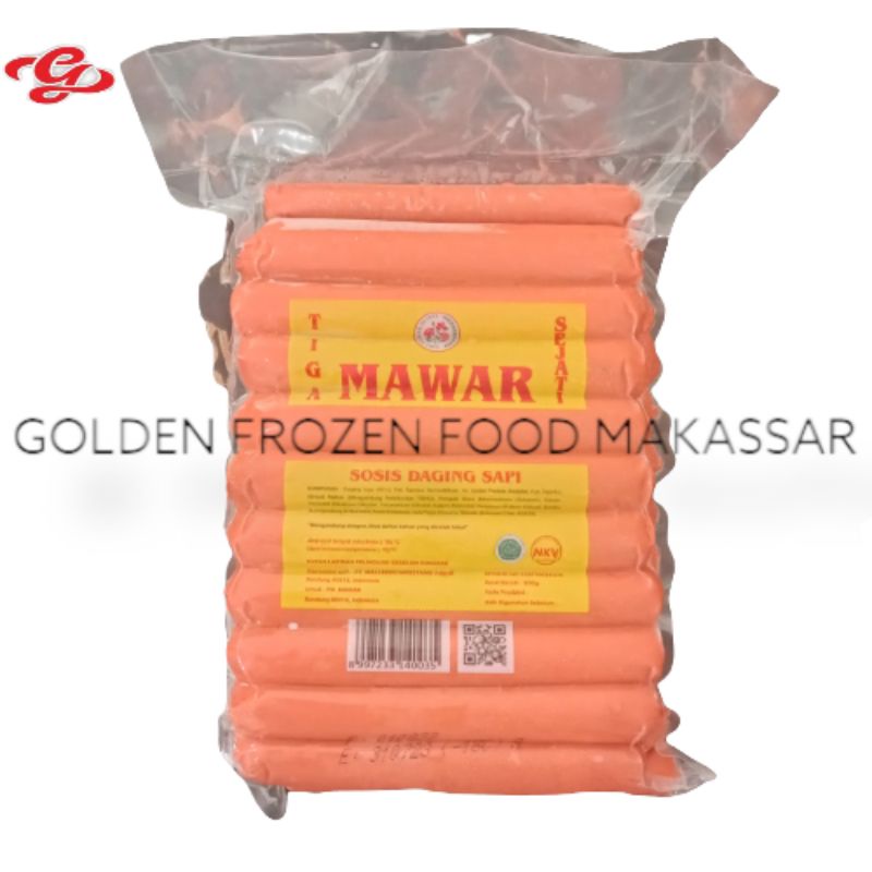 Jual Sosis Daging Sapi Tiga Mawar Sejati - 800g | Shopee Indonesia